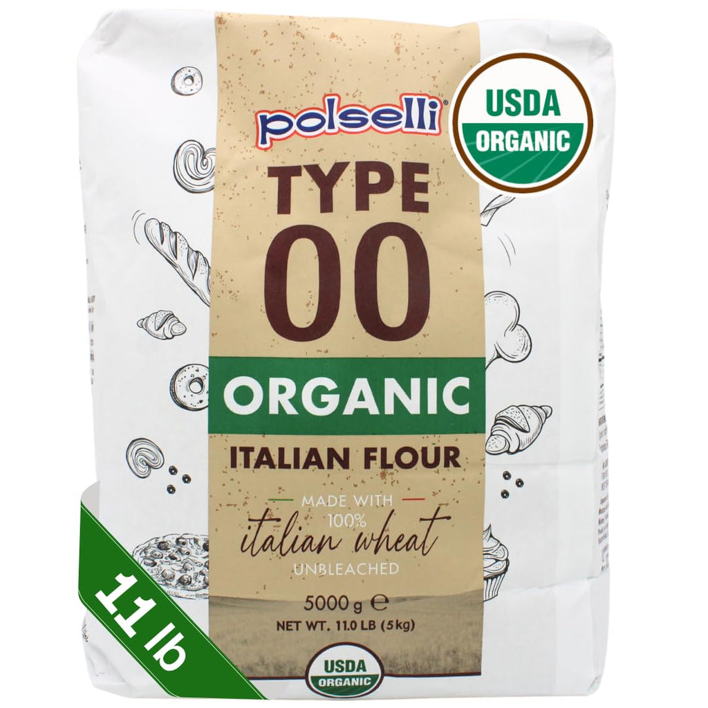 Polselli, Organic Tipo 00 Italian Flour – 5 kg (11 lb) – Italyyy